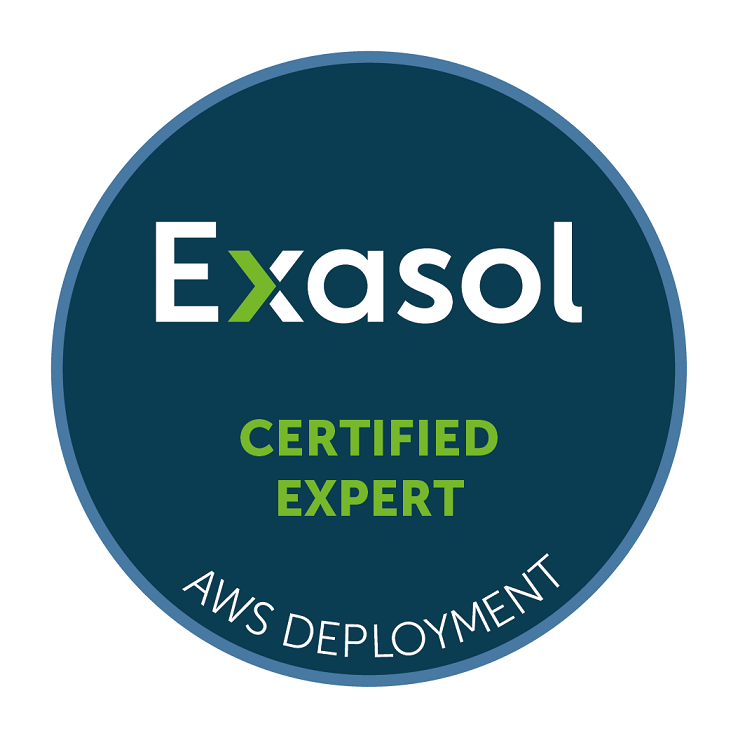 Training Badge - Exasol Certified Expert for AWS deployment