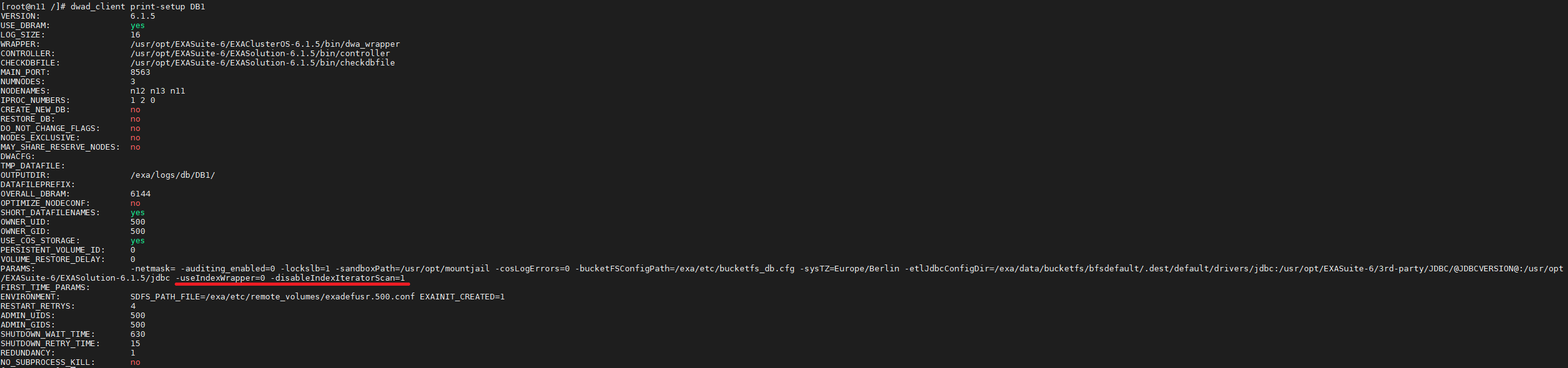 Setting A Database Parameter In A Docker Based Exasol System 3743