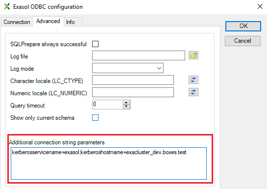 Setting up ODBC DSN for Kerberos authentication to Exasol