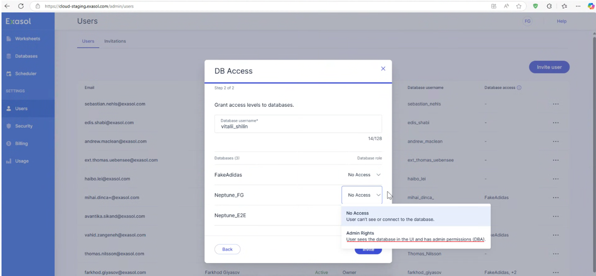 SaaS Access Management - Owner Role and Database Data Access Control